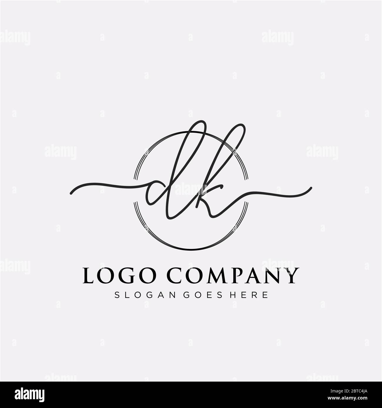 Dk letter logo Cut Out Stock Images & Pictures - Alamy
