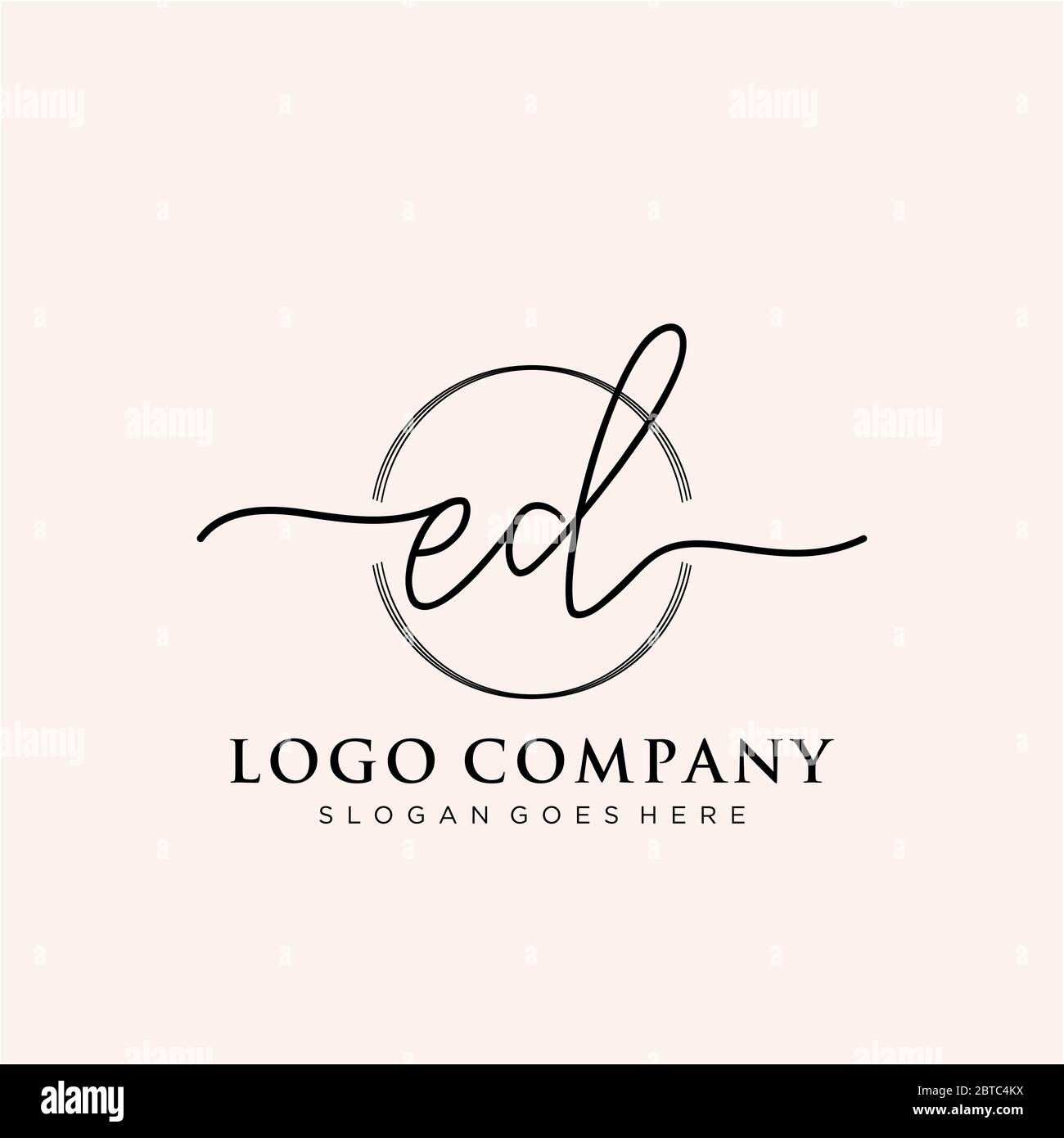 Ed initials logo hi-res stock photography and images - Alamy