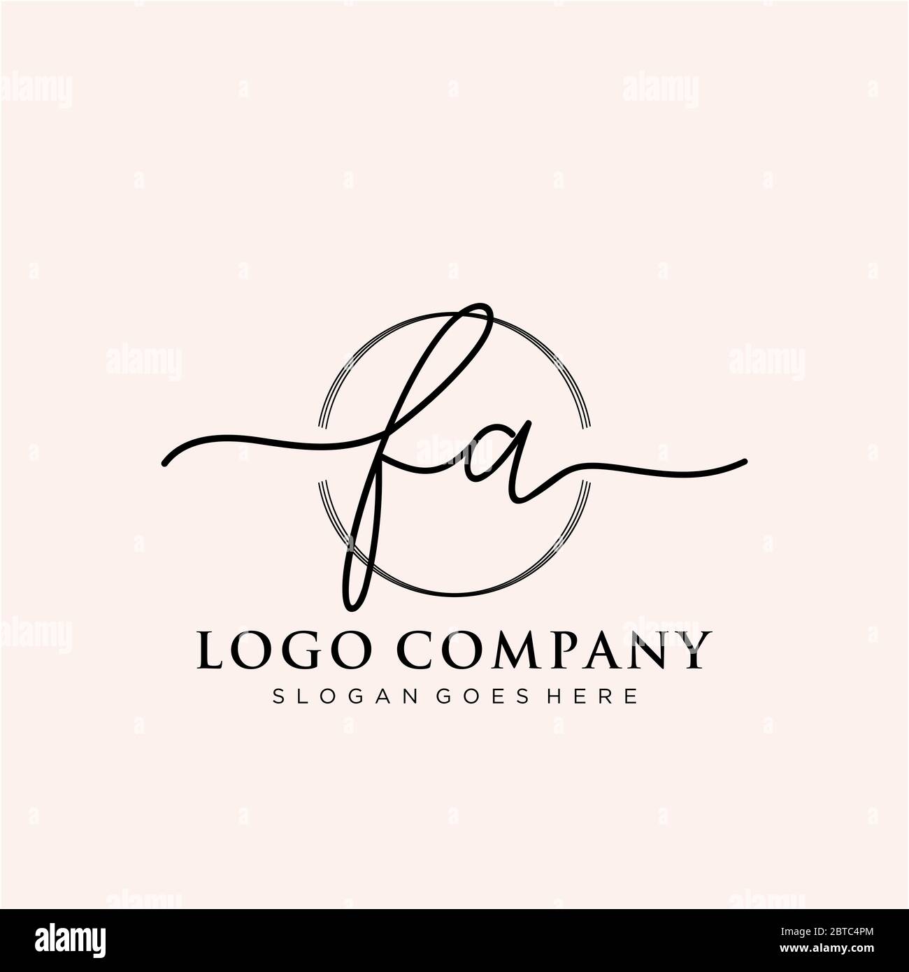 Fa initials logo hi-res stock photography and images - Alamy