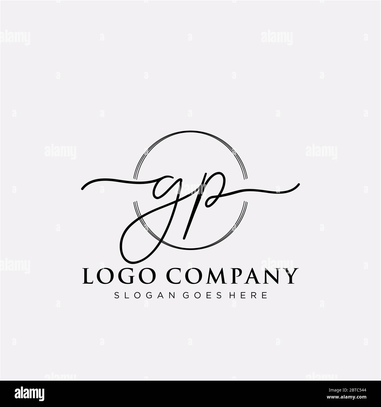 Gp initials logo Stock Vector Images - Alamy