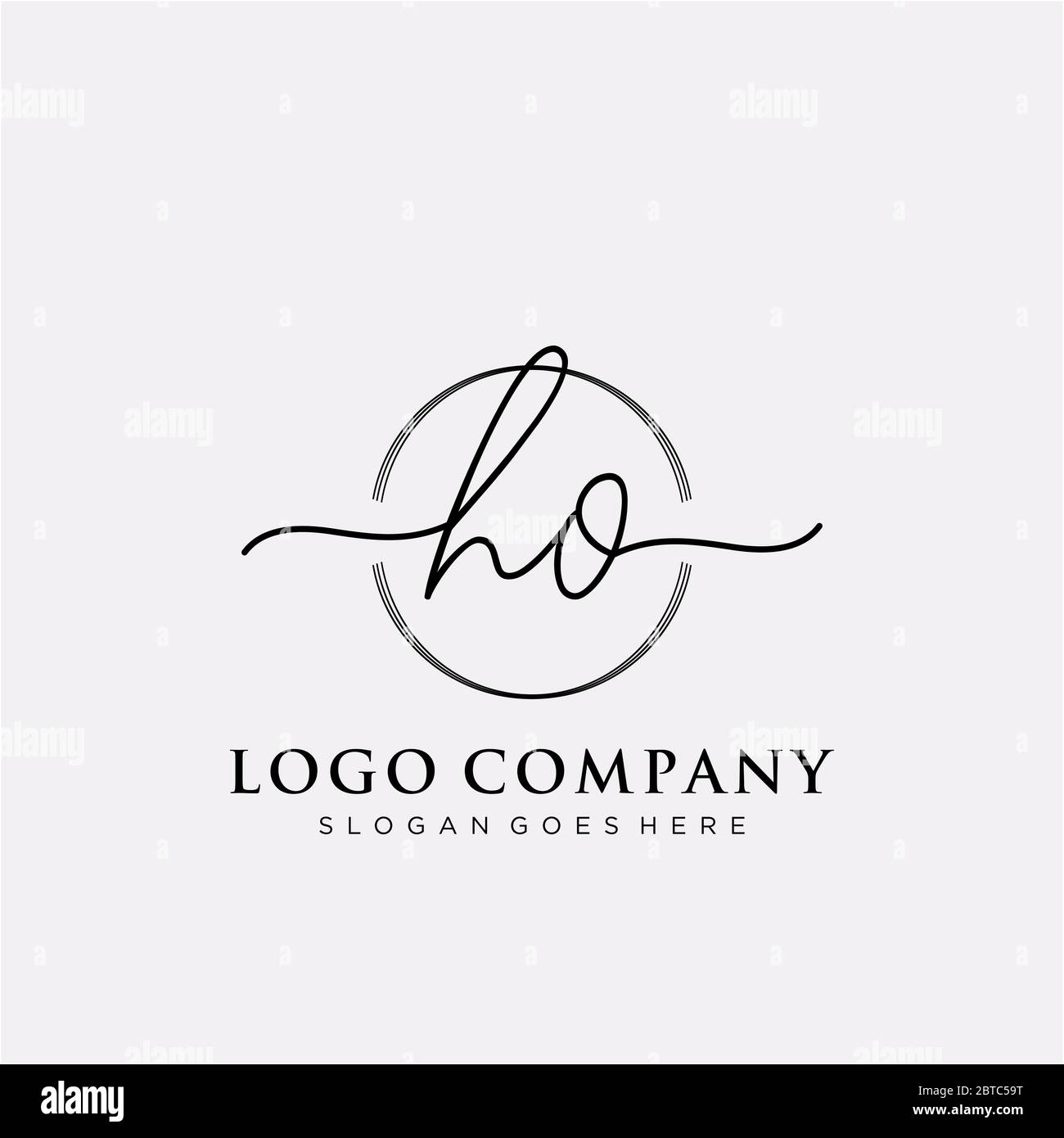 Letter ho logo Stock Vector Images - Alamy