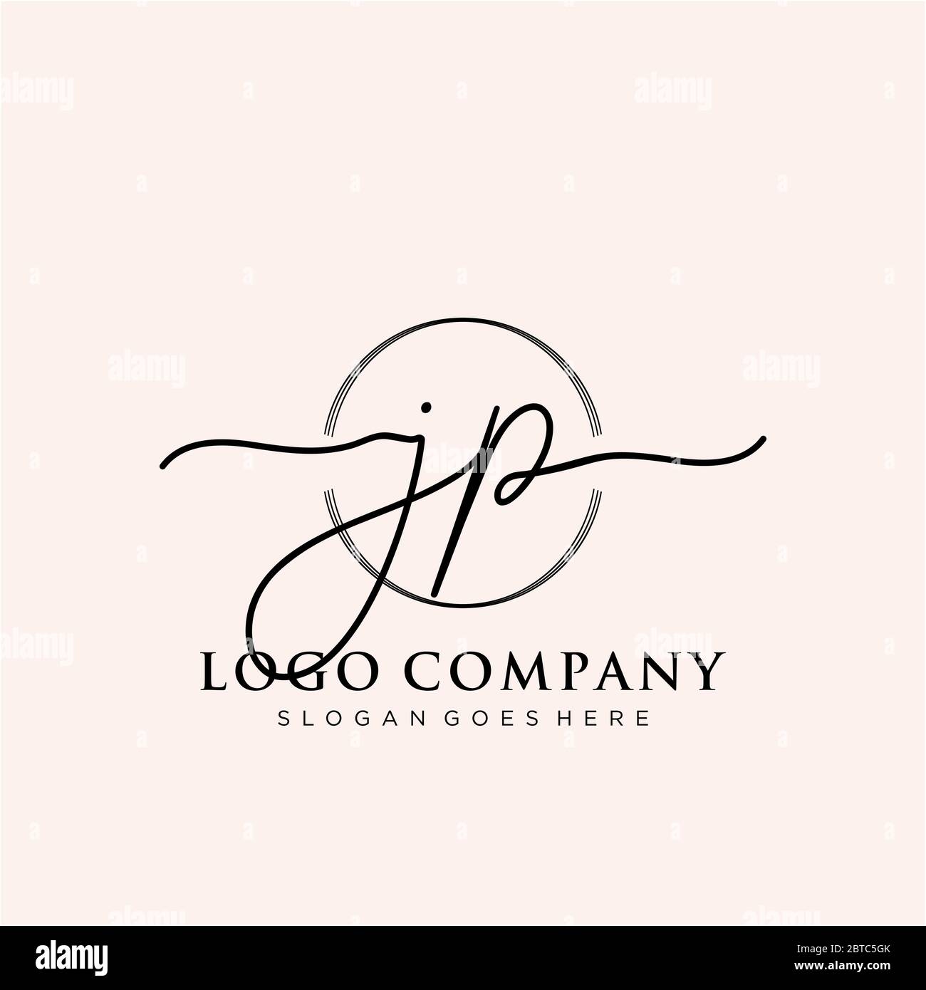 Letter jp logo hi-res stock photography and images - Alamy