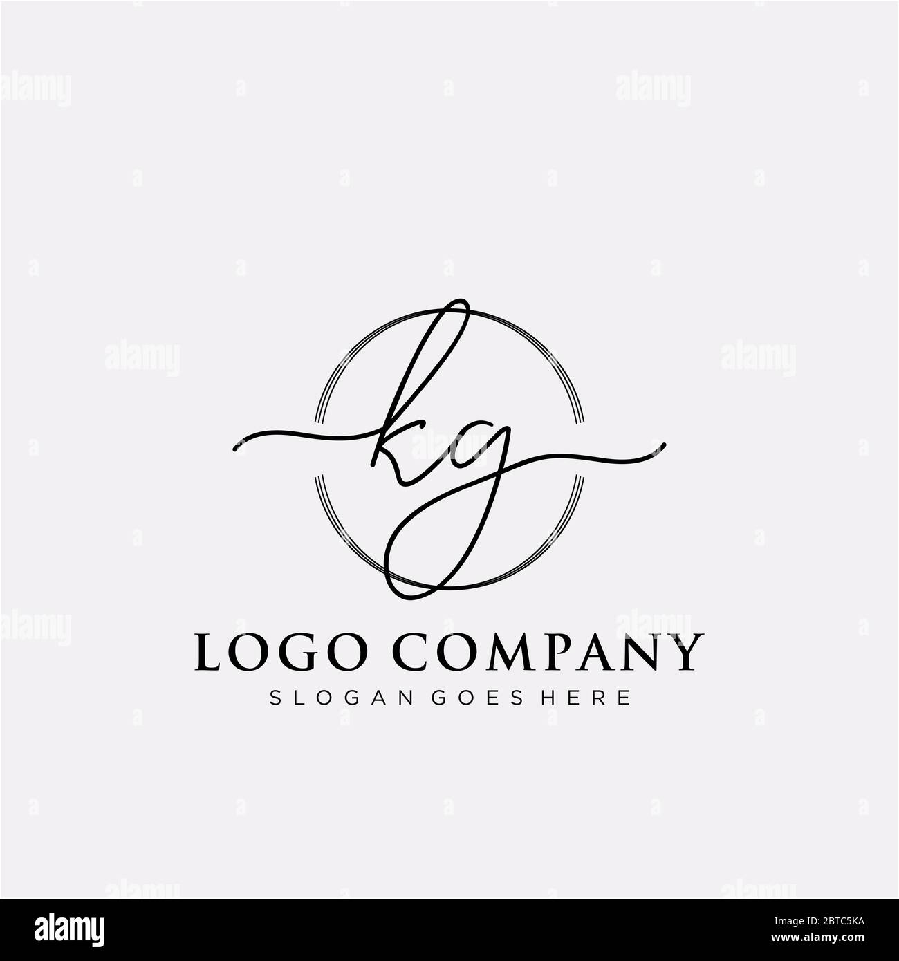Kg initials logo Cut Out Stock Images & Pictures - Alamy