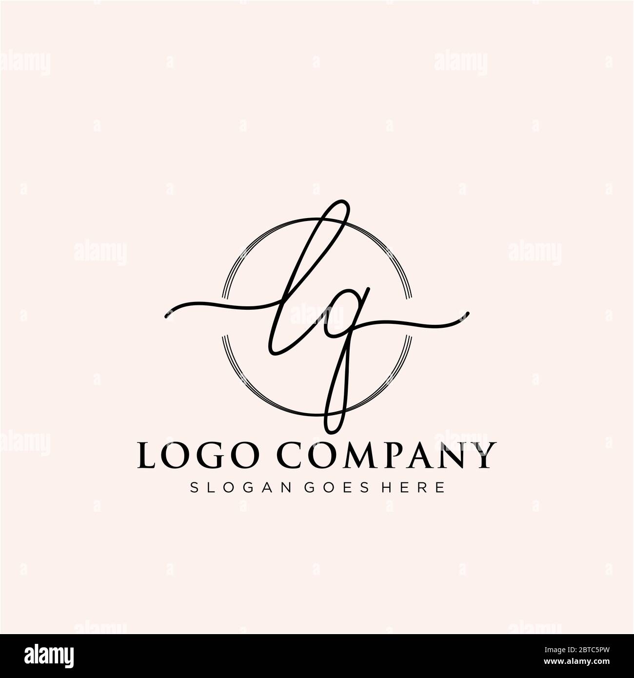 Lq initials logo Stock Vector Images - Alamy