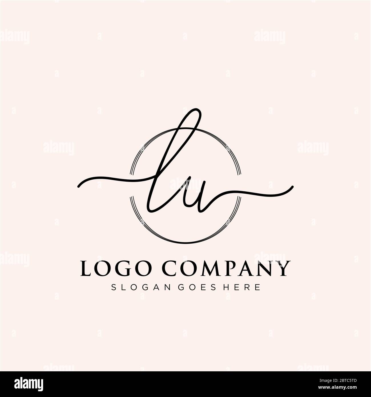 Letter lu vector vectors Stock Vector Images - Alamy