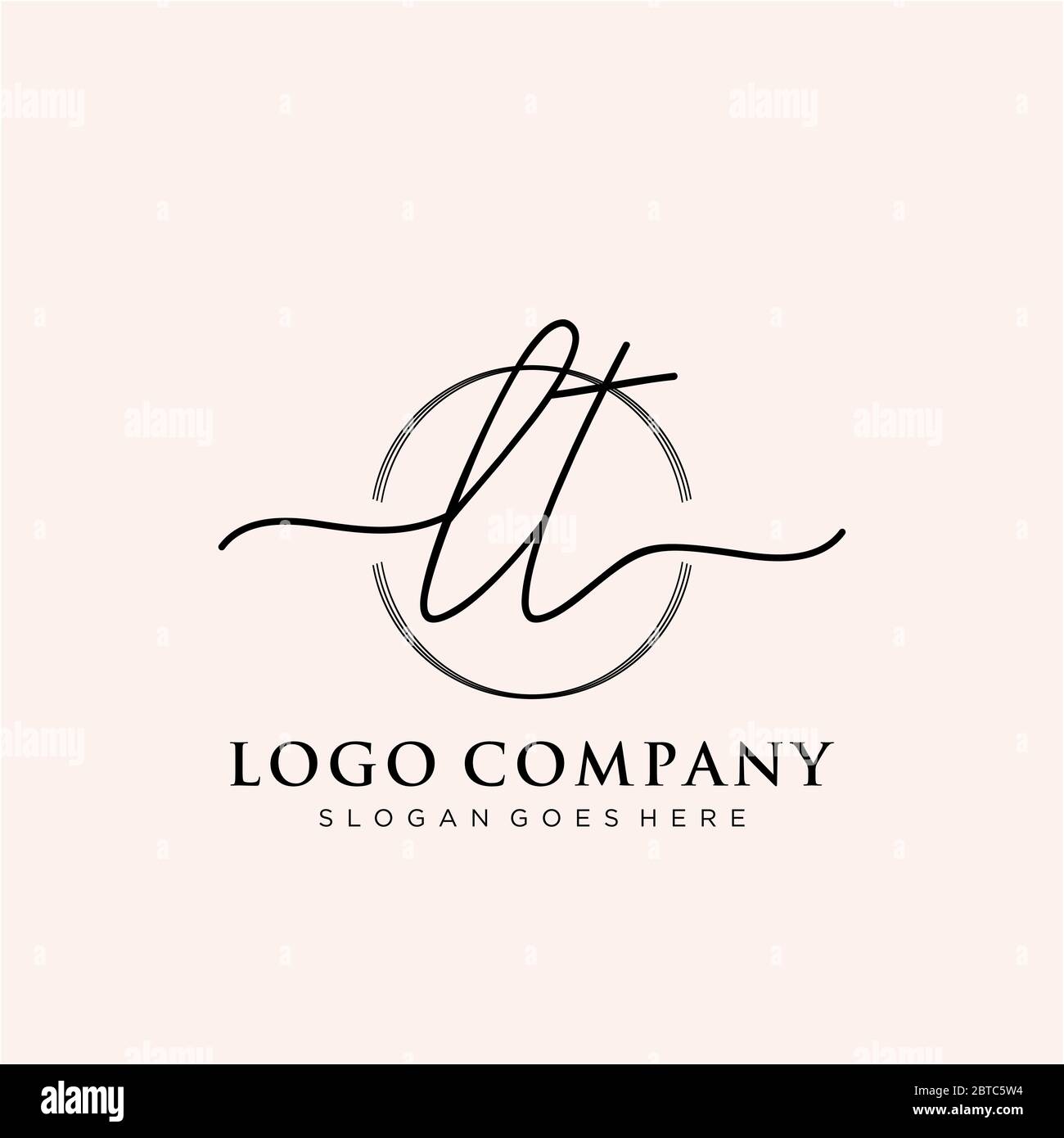 Lt letter logo hi-res stock photography and images - Alamy