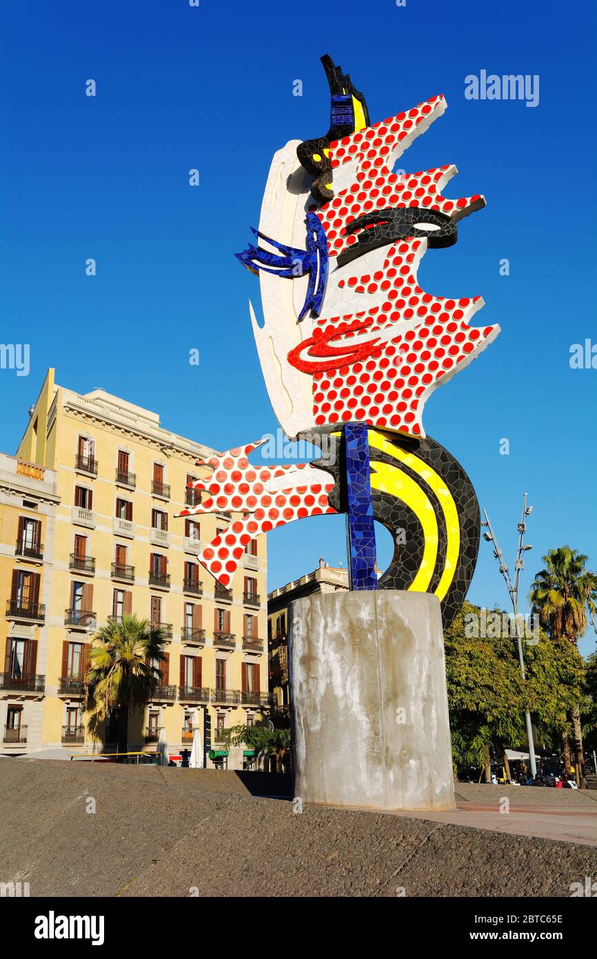 El Cap de Barcelona (La Cara de Barcelona) - Created in 1992, the Head ...