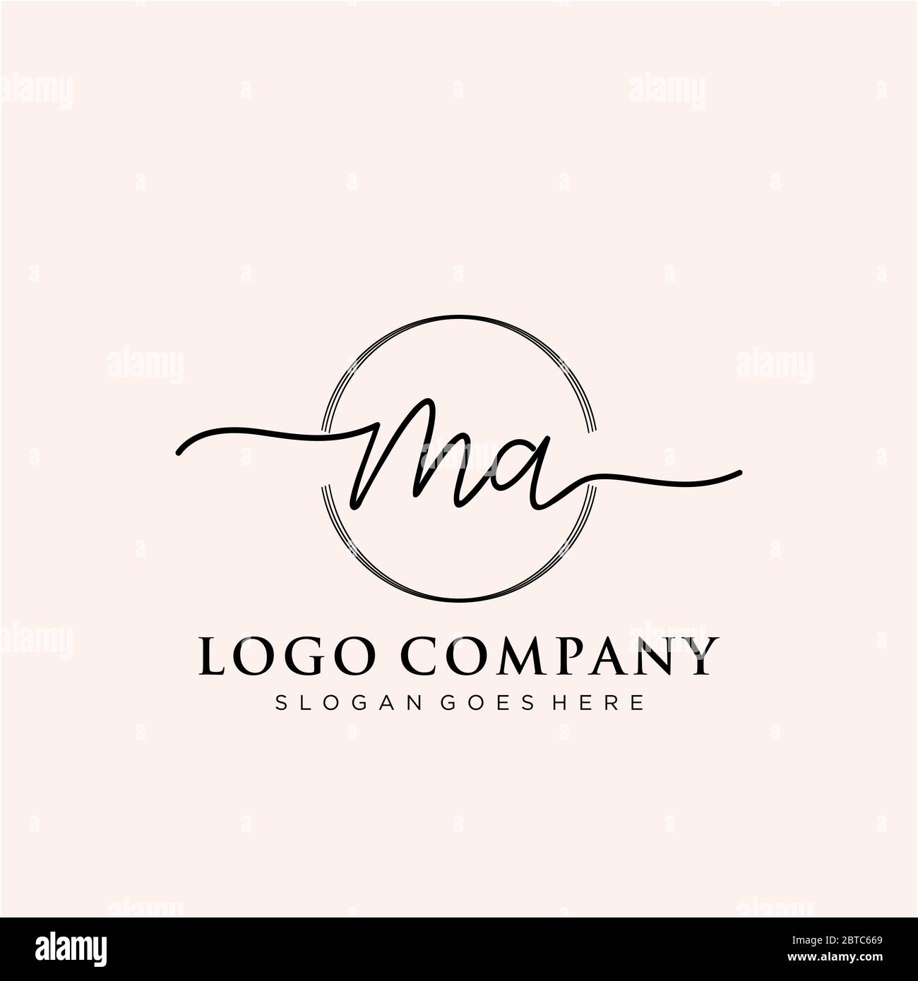 Ma initials logo Stock Vector Images - Alamy