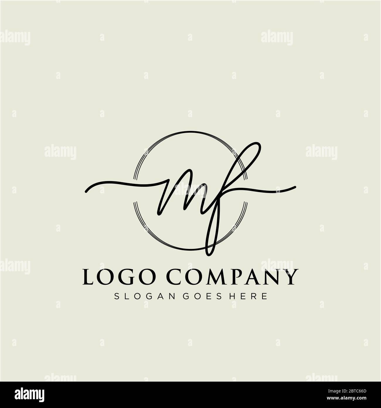 Letter mf logo Stock Vector Images - Alamy