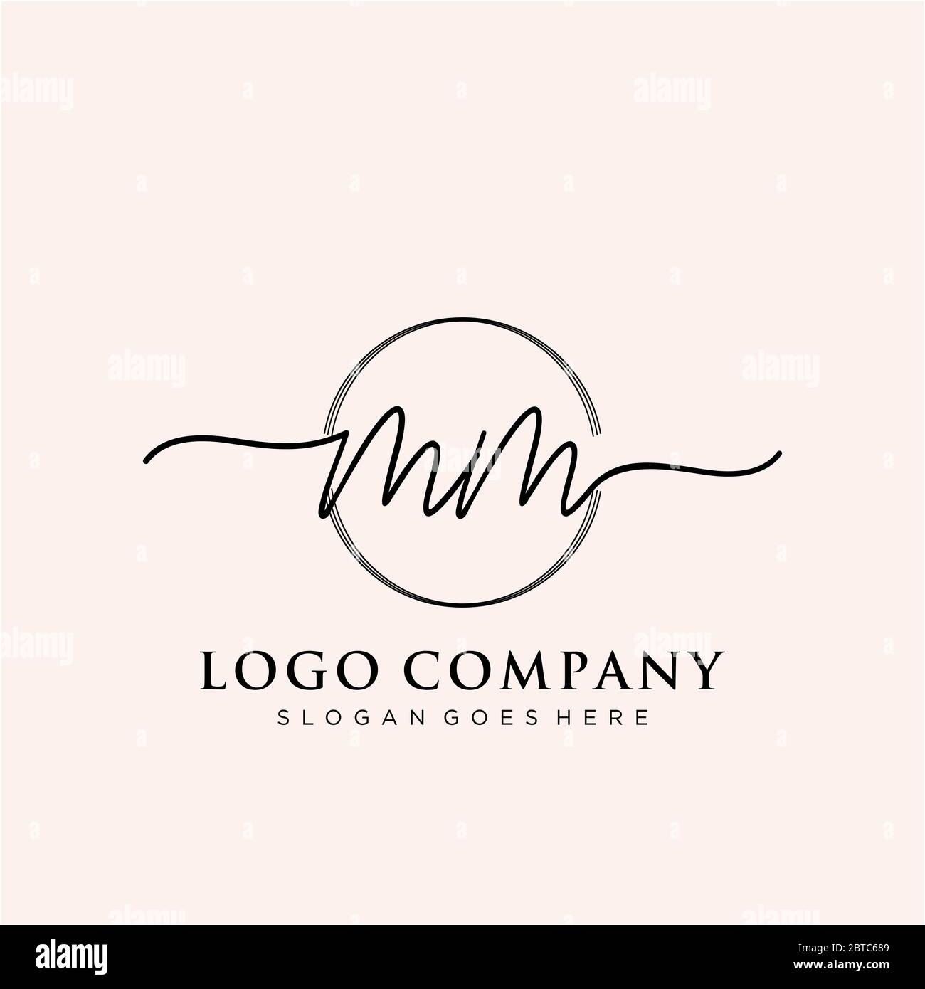 Mm initials logo hi-res stock photography and images - Alamy