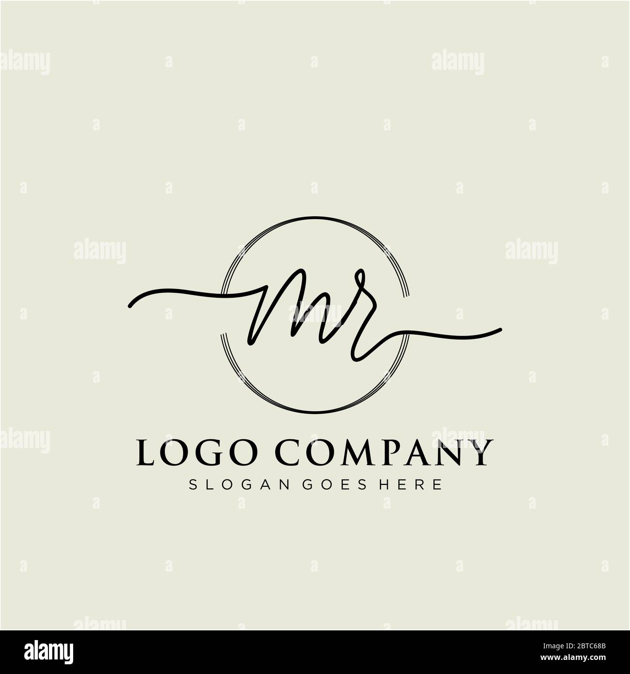 Mr initials logo High Resolution Stock Photography and Images - Alamy