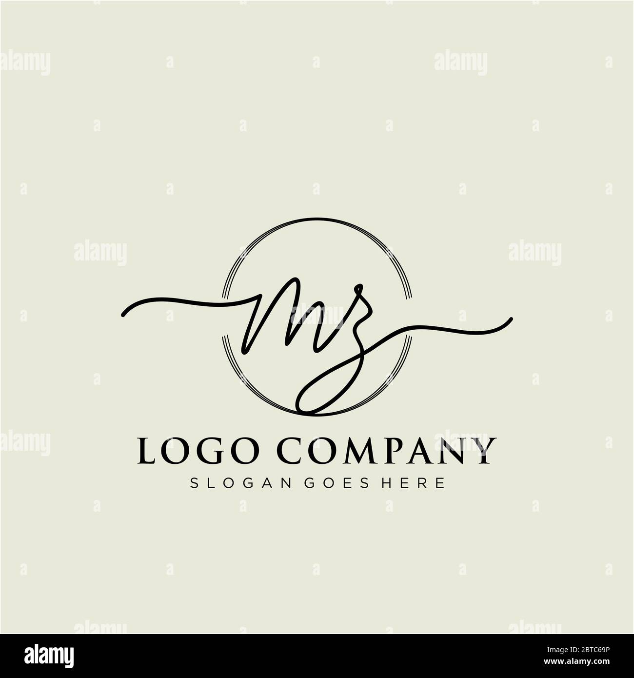 Mz initials logo Stock Vector Images - Alamy