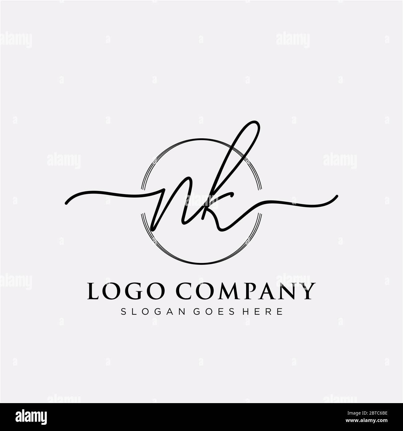 Letter nk vector vectors hi-res stock photography and images - Alamy