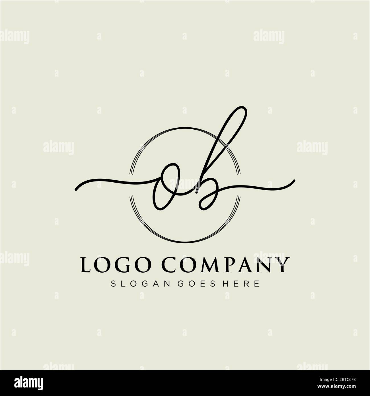 Ob initials logo Stock Vector Images - Alamy
