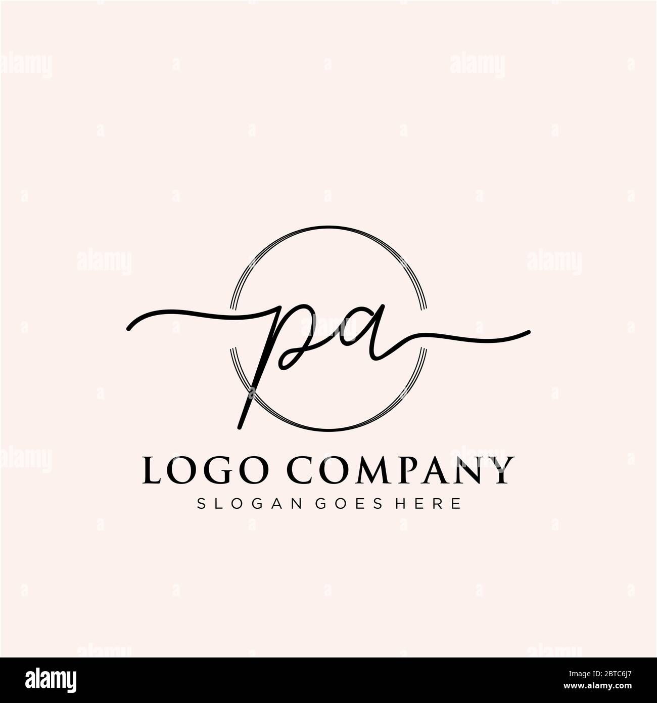 Pa initials logo hi-res stock photography and images - Alamy