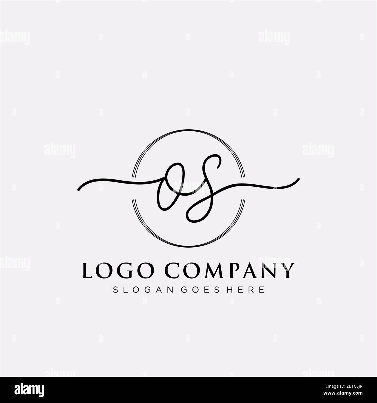 Os initials logo hi-res stock photography and images - Alamy
