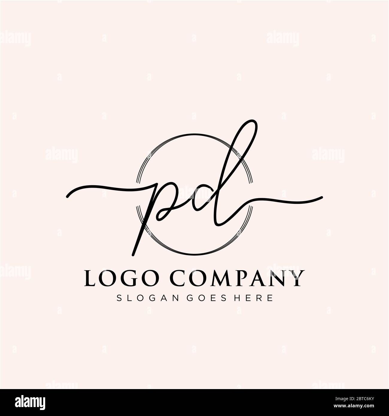 Pd initials logo hi-res stock photography and images - Alamy