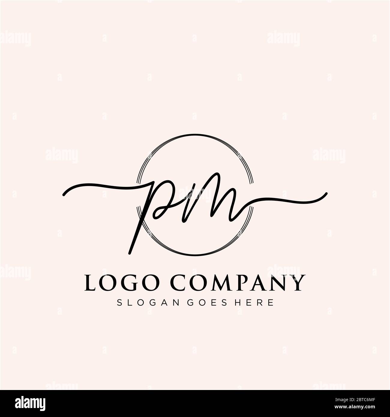 Letter pm logo Stock Vector Images - Alamy