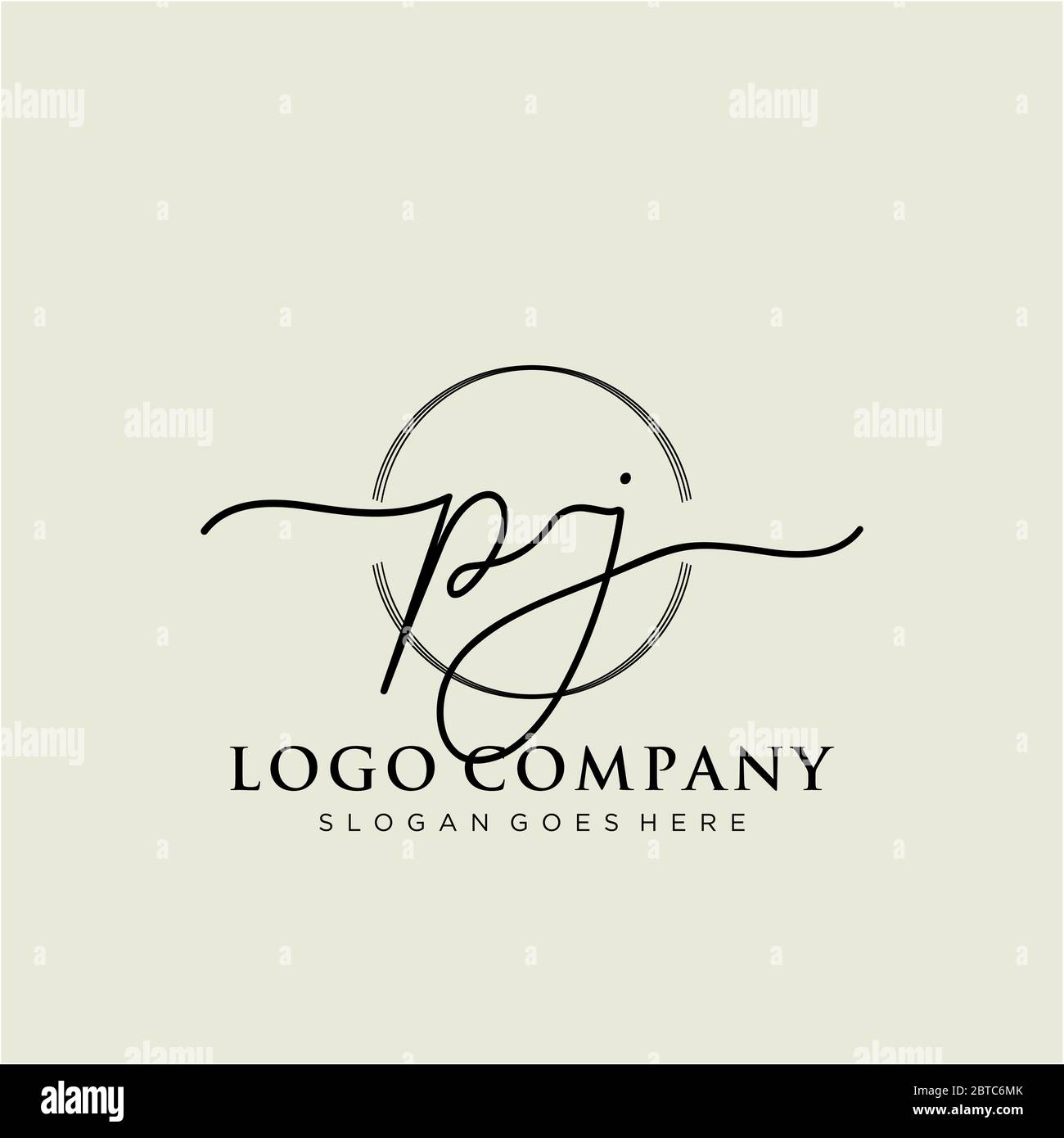 Pj font Stock Vector Images - Alamy