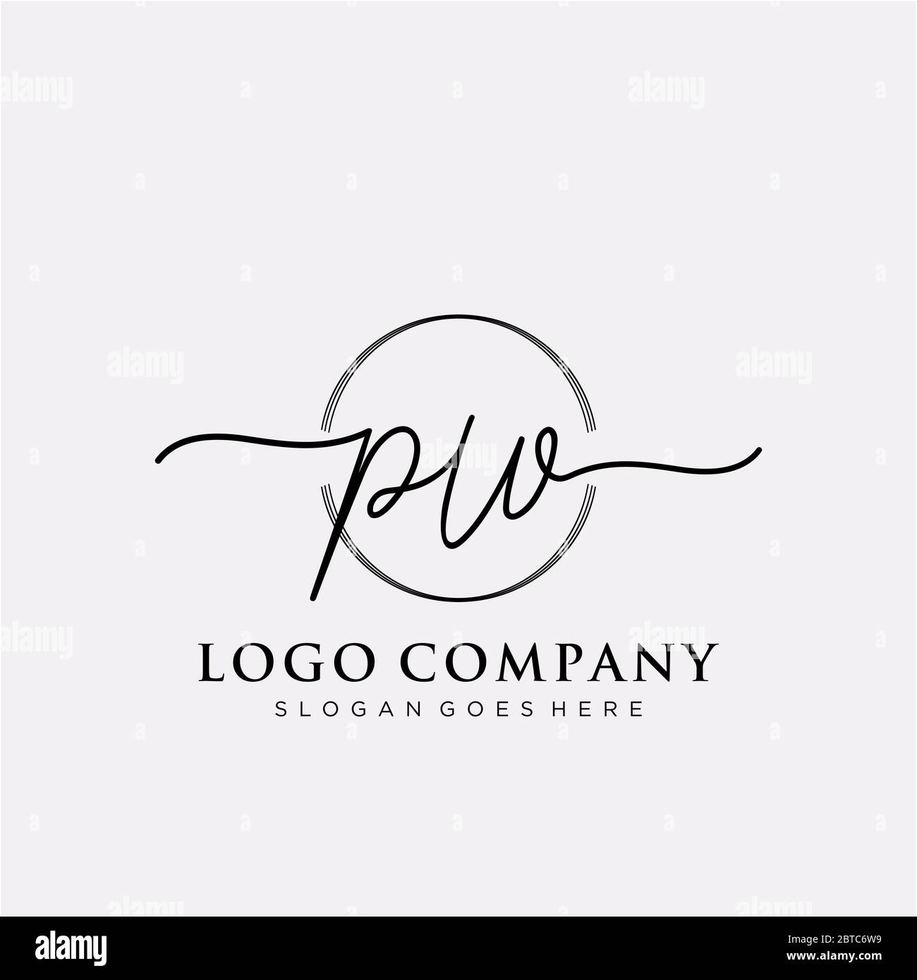 Letter Pw Logo Vector Vectors High Resolution Stock Photography and ...