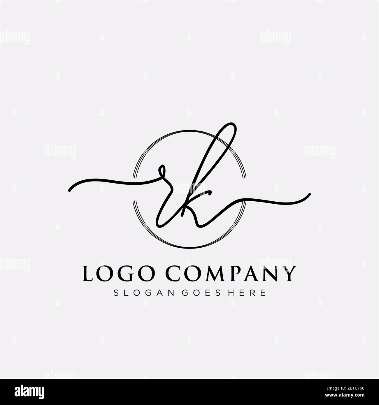 Rk initials logo hi-res stock photography and images - Alamy