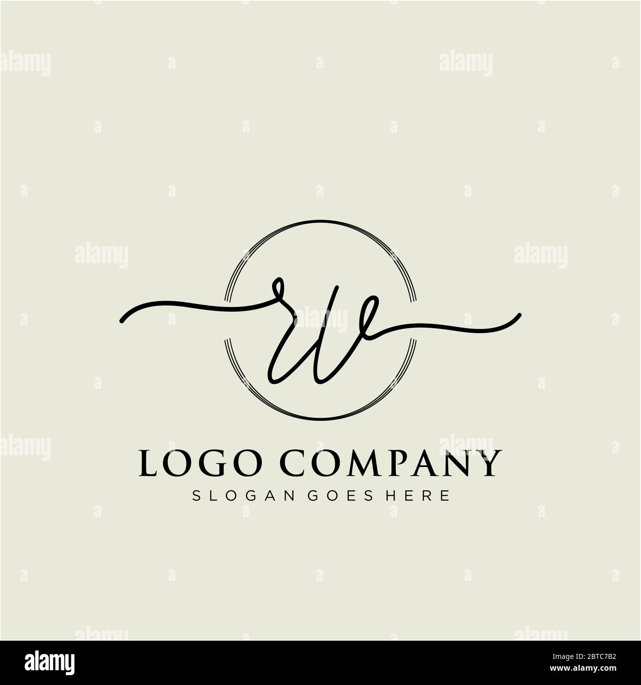 Rv initials logo hi-res stock photography and images - Alamy