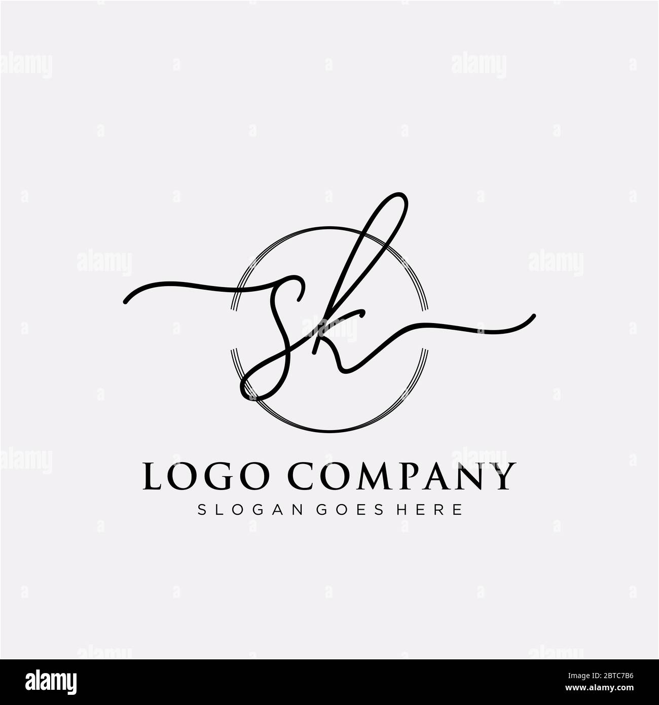 Sk initials logo Stock Vector Images - Alamy