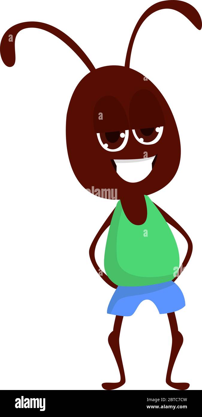 Cute ant character in Cut Out Stock Images & Pictures - Alamy