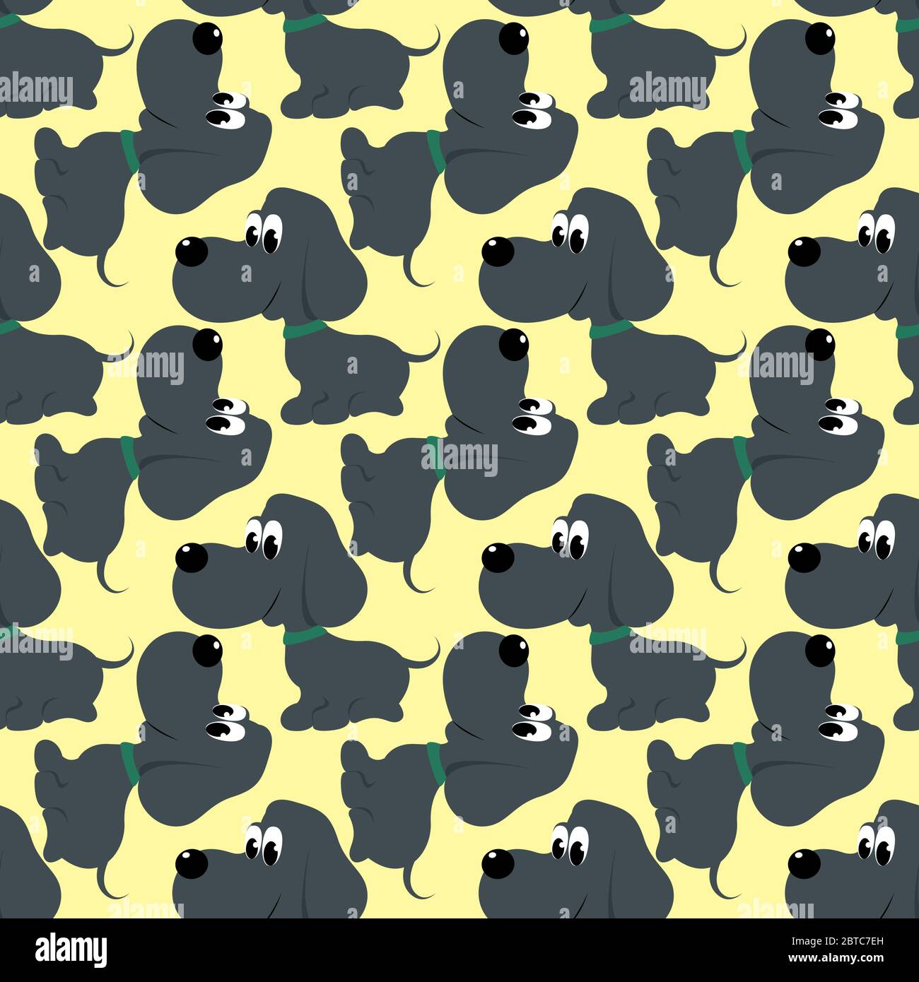Dog pattern , illustration, vector on white background Stock Vector ...