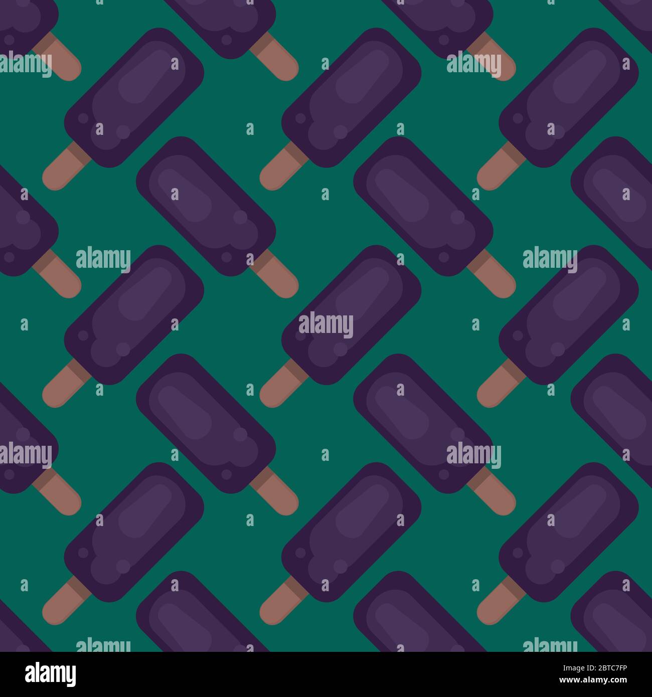 Ice cream pattern , illustration, vector on white background Stock ...