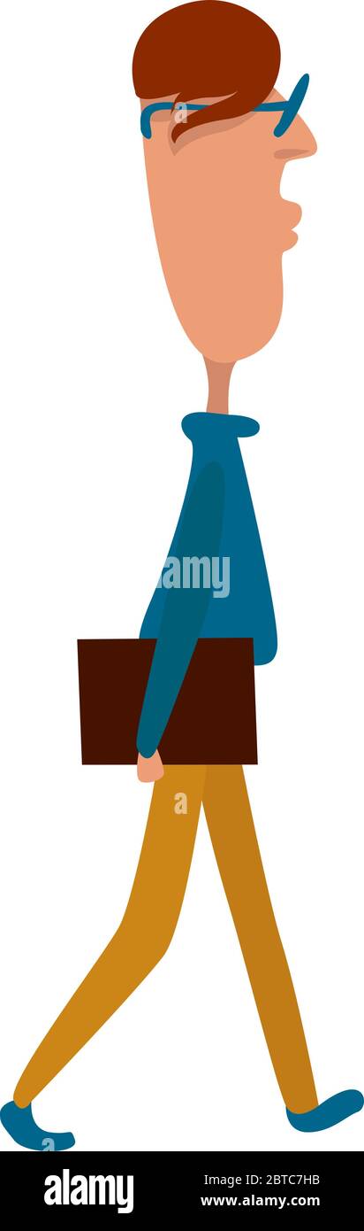 Man young walking front Cut Out Stock Images & Pictures - Alamy