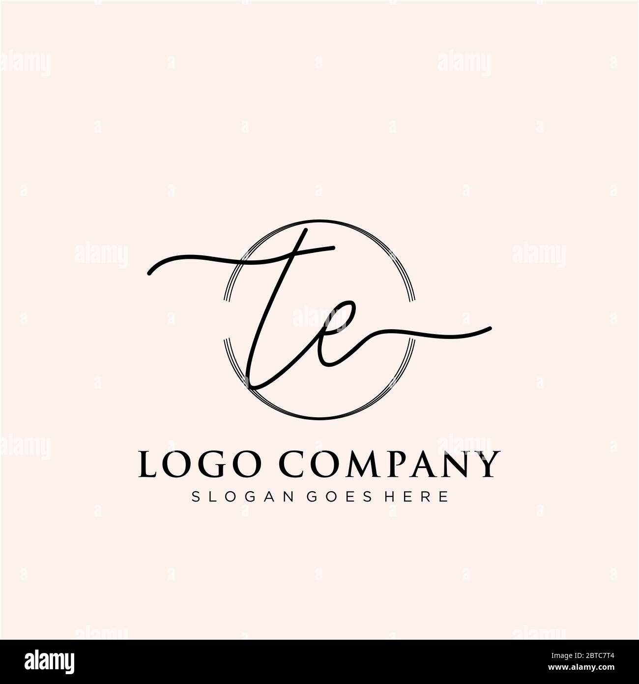 Te initials logo Stock Vector Images - Alamy