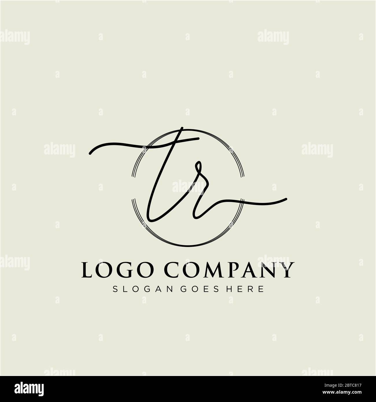 Tr initials logo Stock Vector Images - Alamy