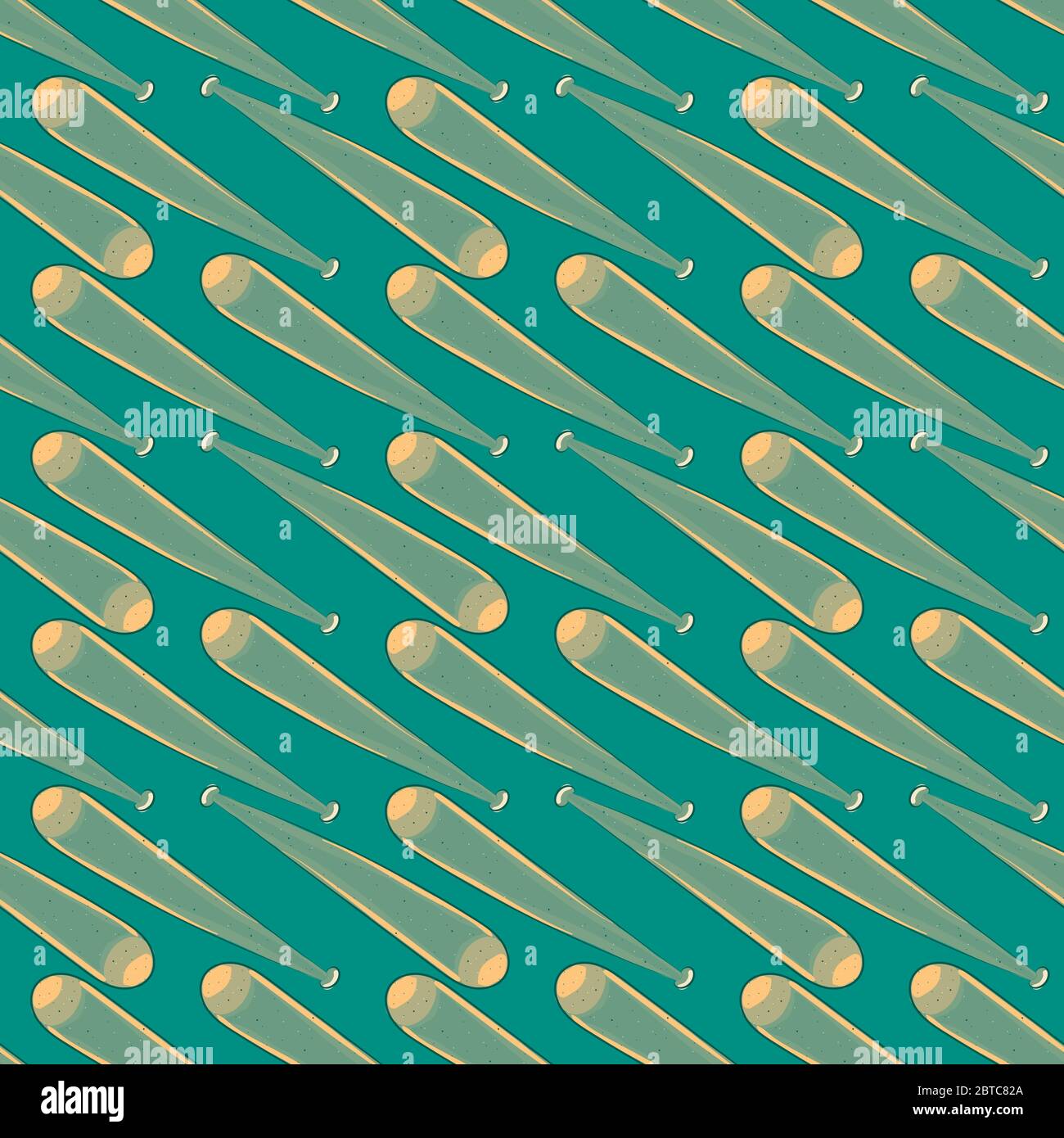 Baseball bat pattern , illustration, vector on white background Stock ...