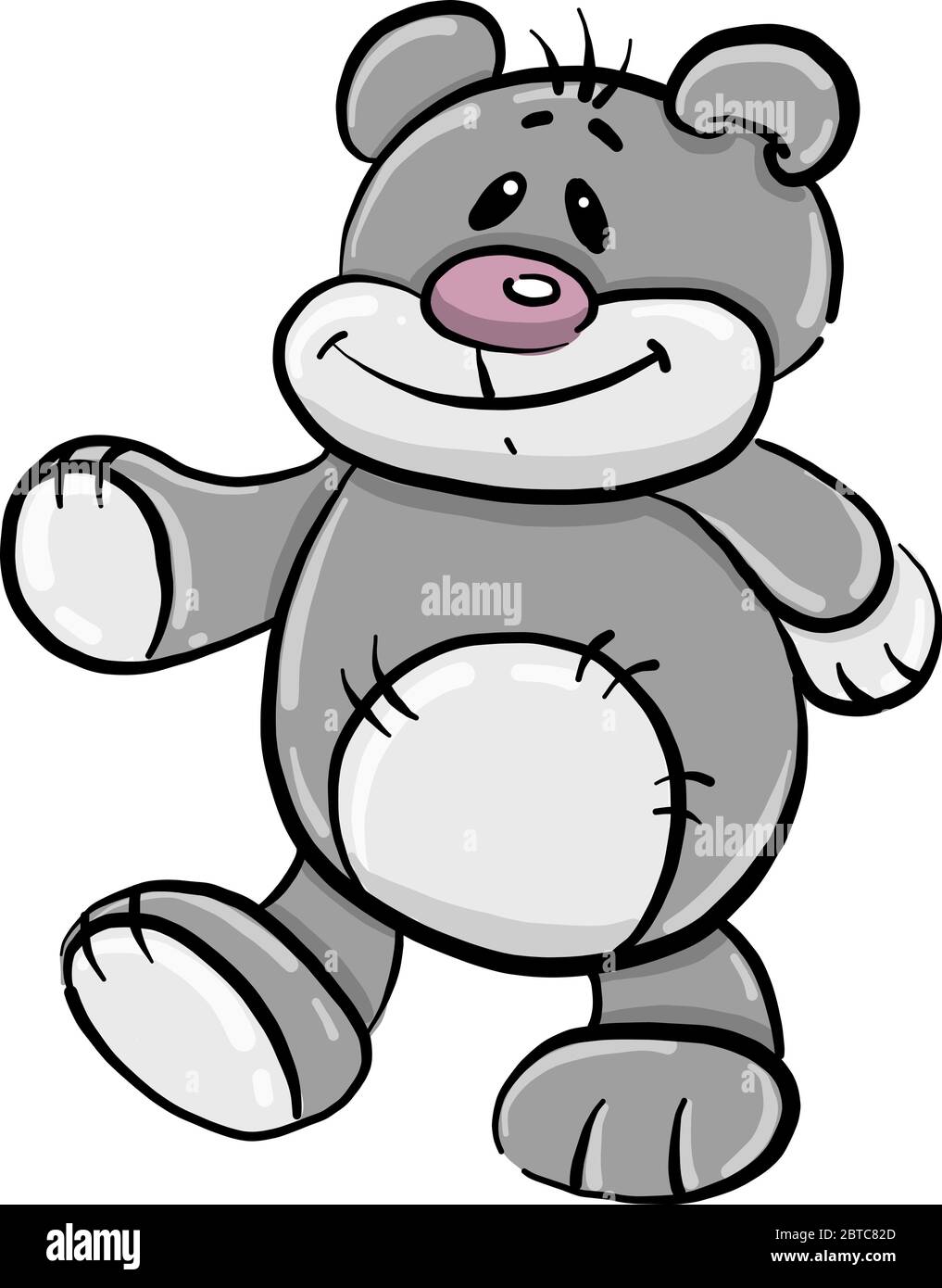 White bear , illustration, vector on white background Stock Vector ...