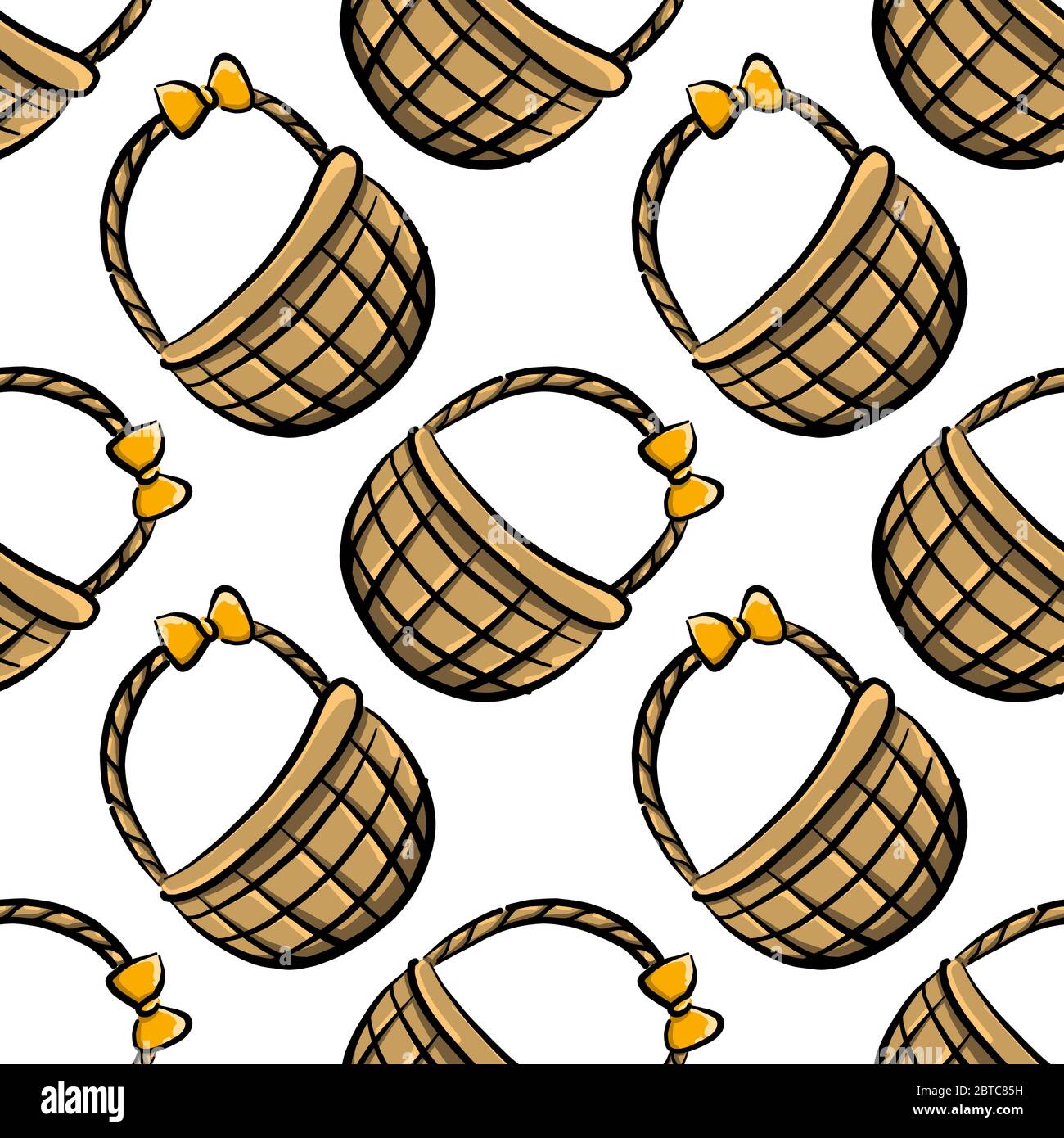 Handmade shopping basket Stock Vector Images - Alamy