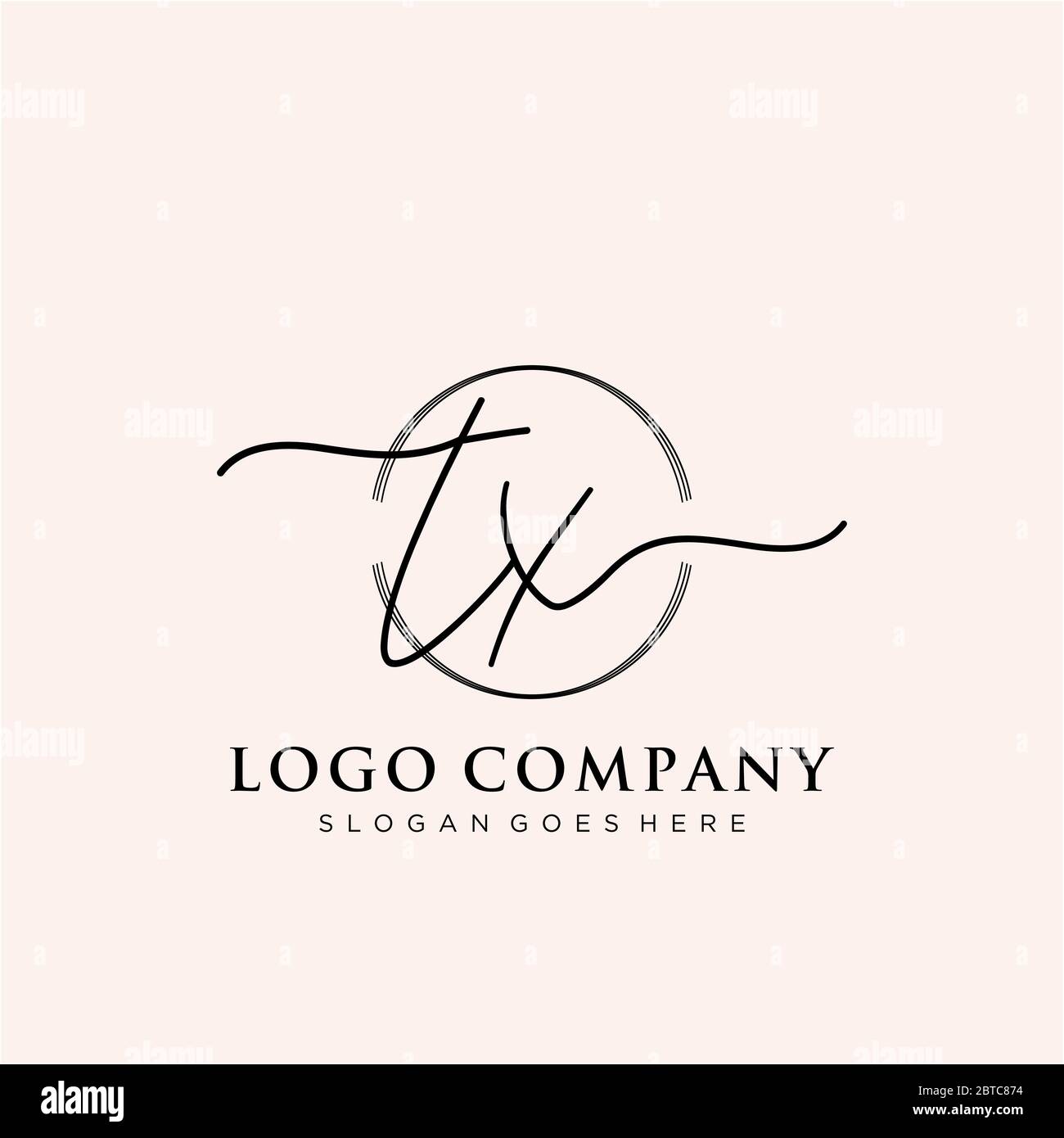 Tx initials logo hi-res stock photography and images - Alamy