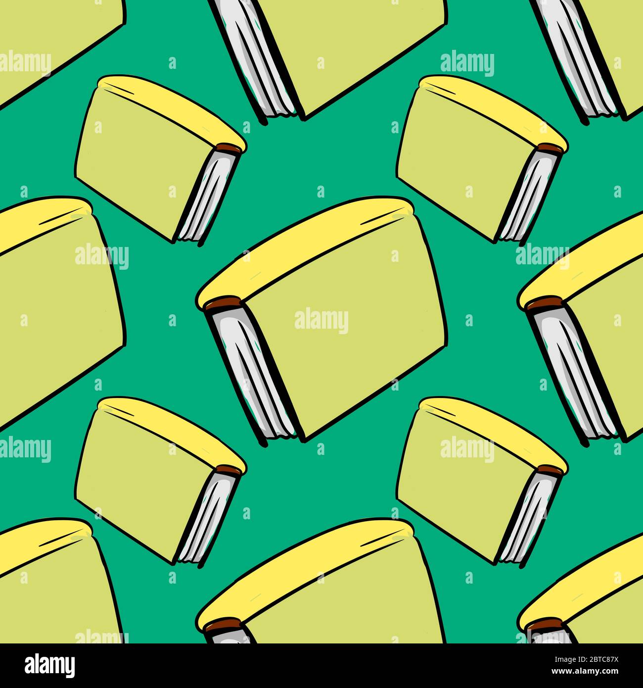 Books pattern , illustration, vector on white background Stock Vector ...