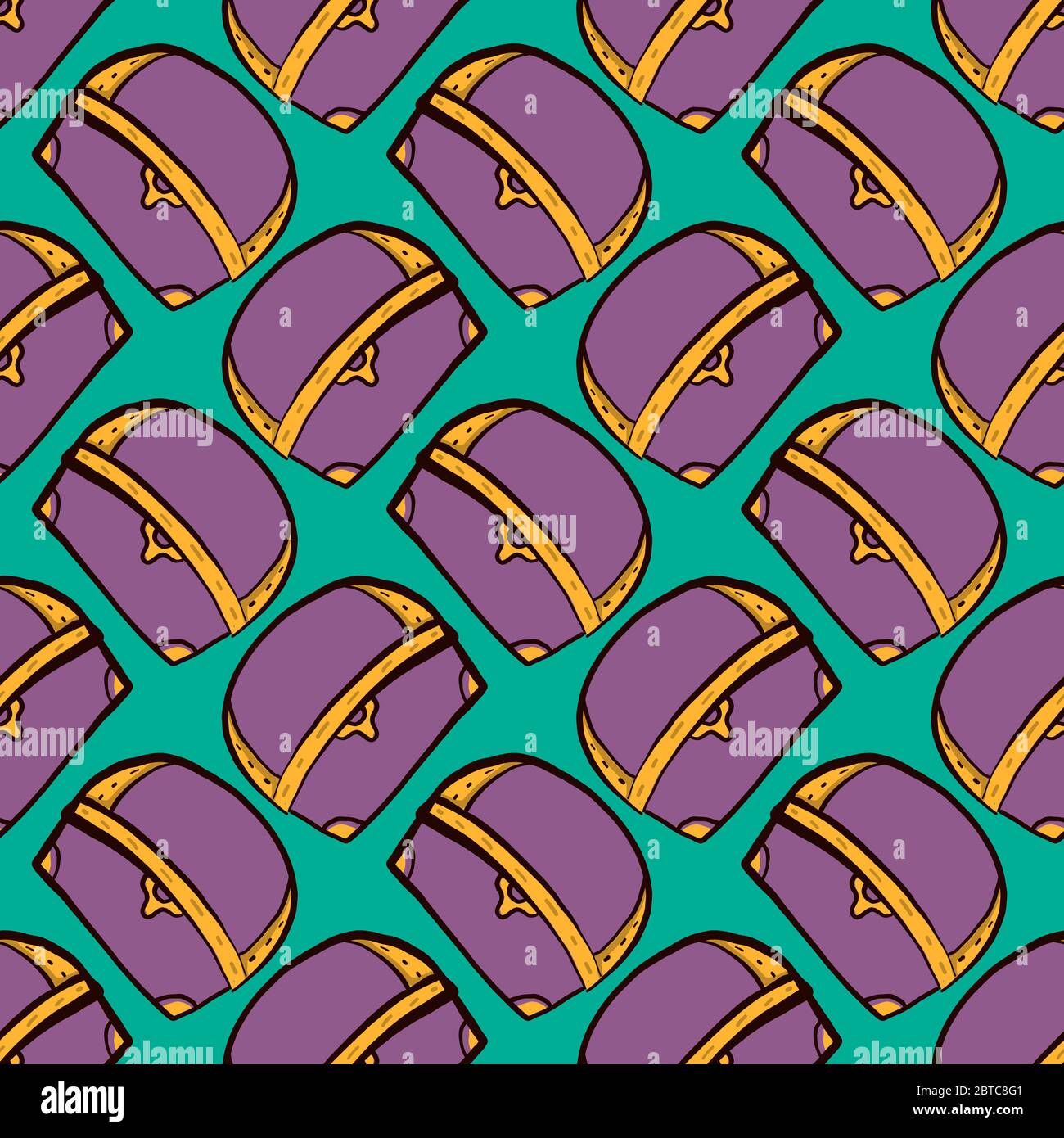 Purple chest pattern , illustration, vector on white background Stock ...