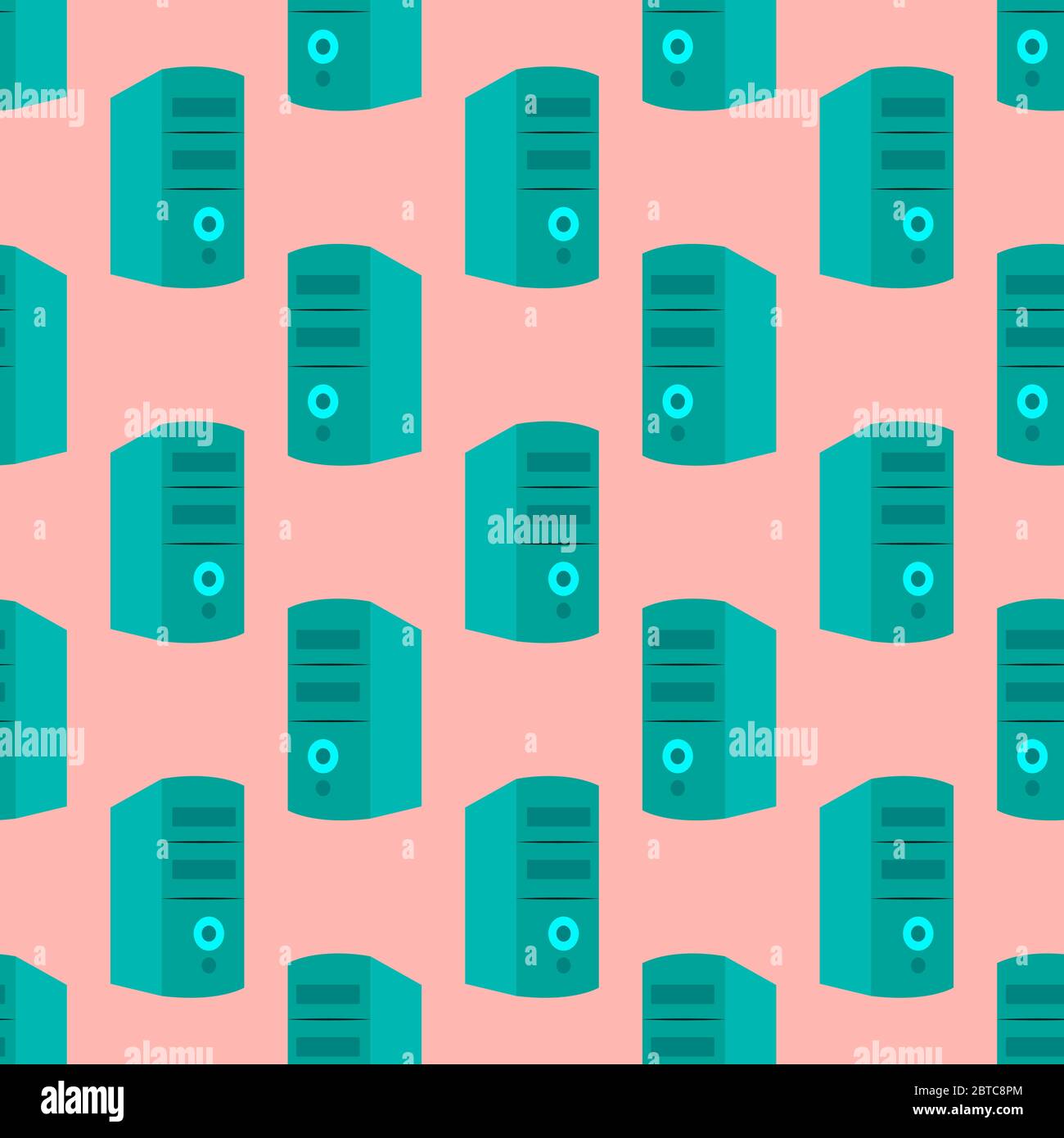 PC case pattern , illustration, vector on white background Stock Vector ...