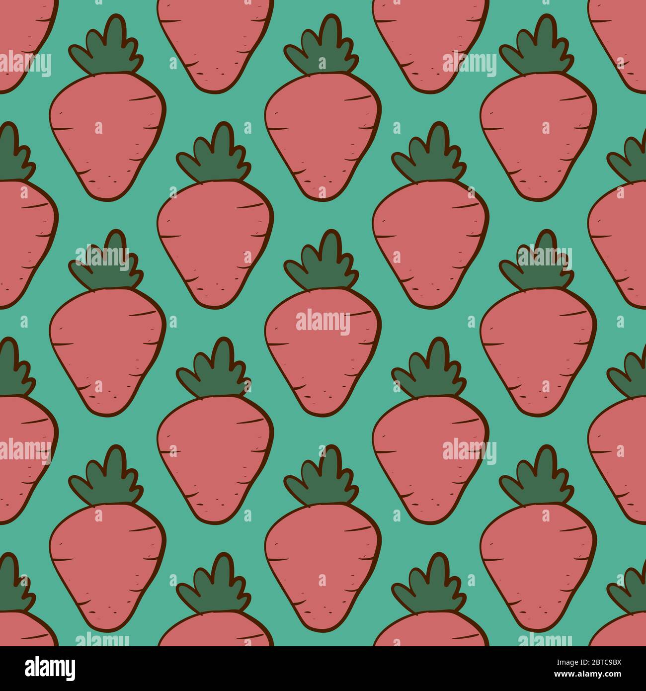 Carrot pattern , illustration, vector on white background Stock Vector ...