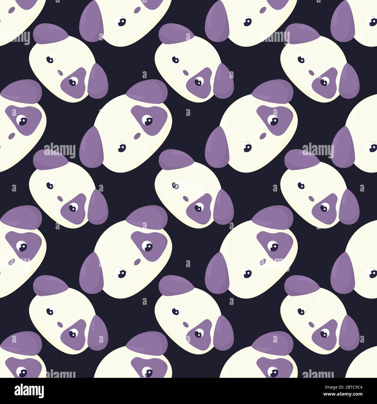 Cute dog pattern , illustration, vector on white background Stock ...