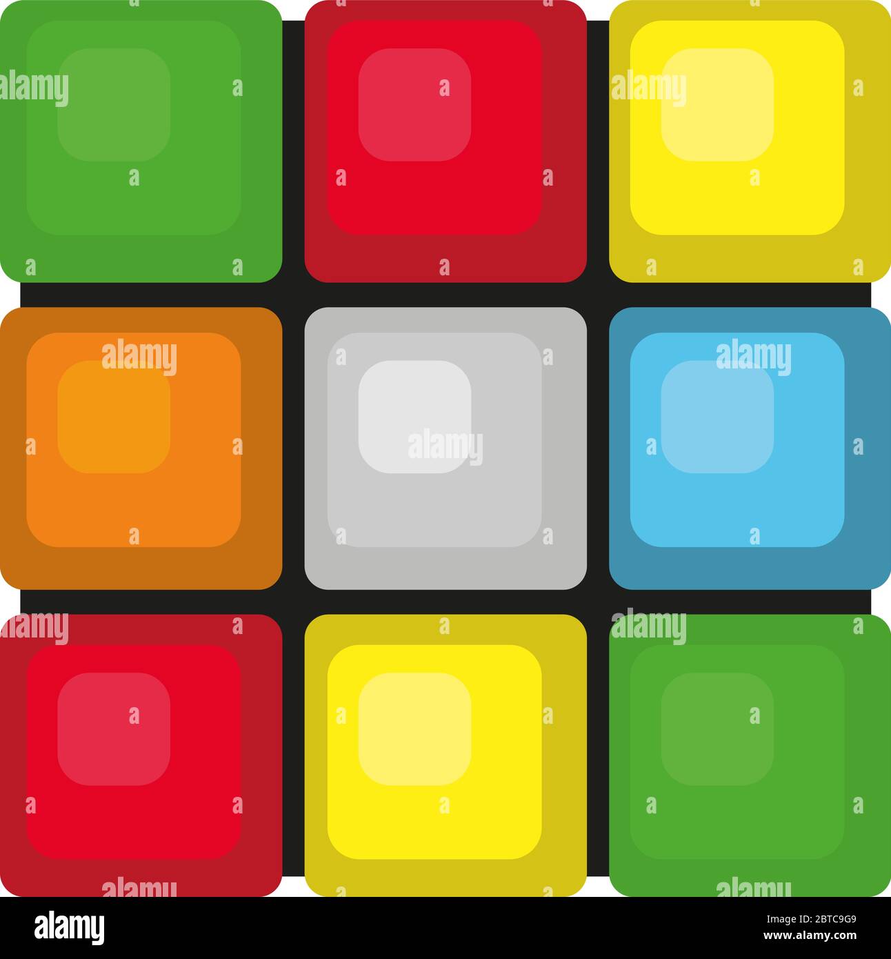 Rubik's cube , illustration, vector on white background Stock Vector Image & Art - Alamy