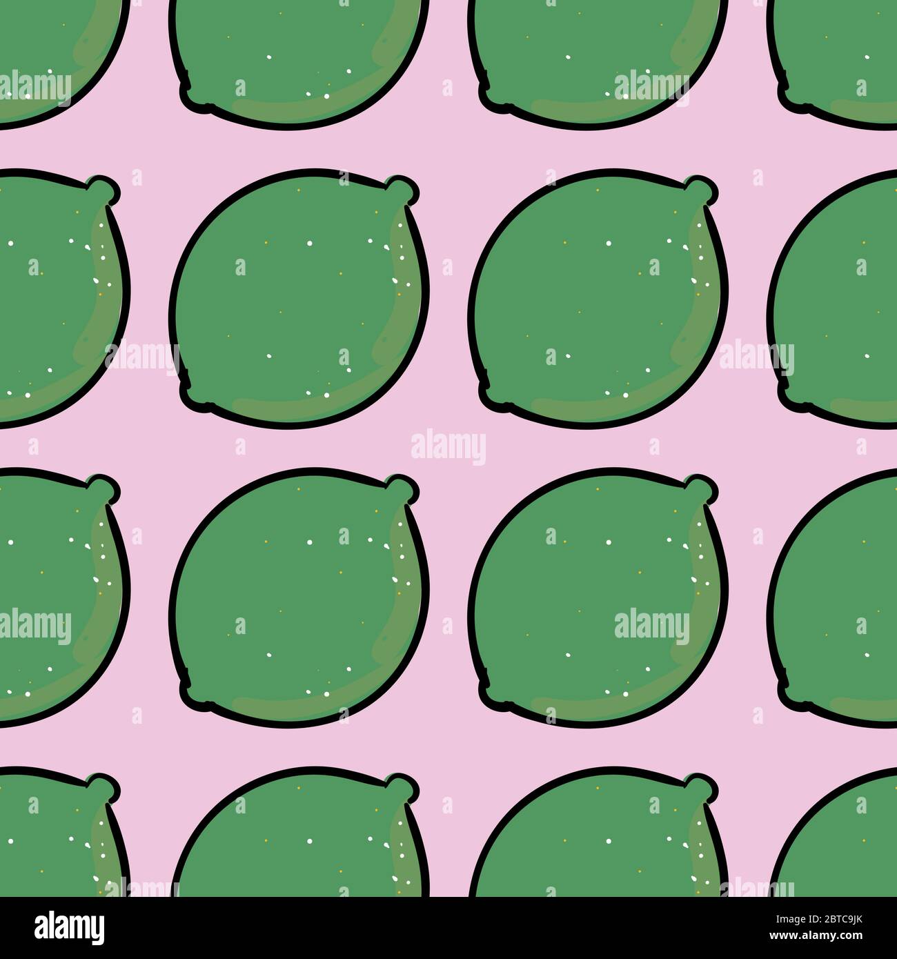 Lime pattern , illustration, vector on white background Stock Vector ...