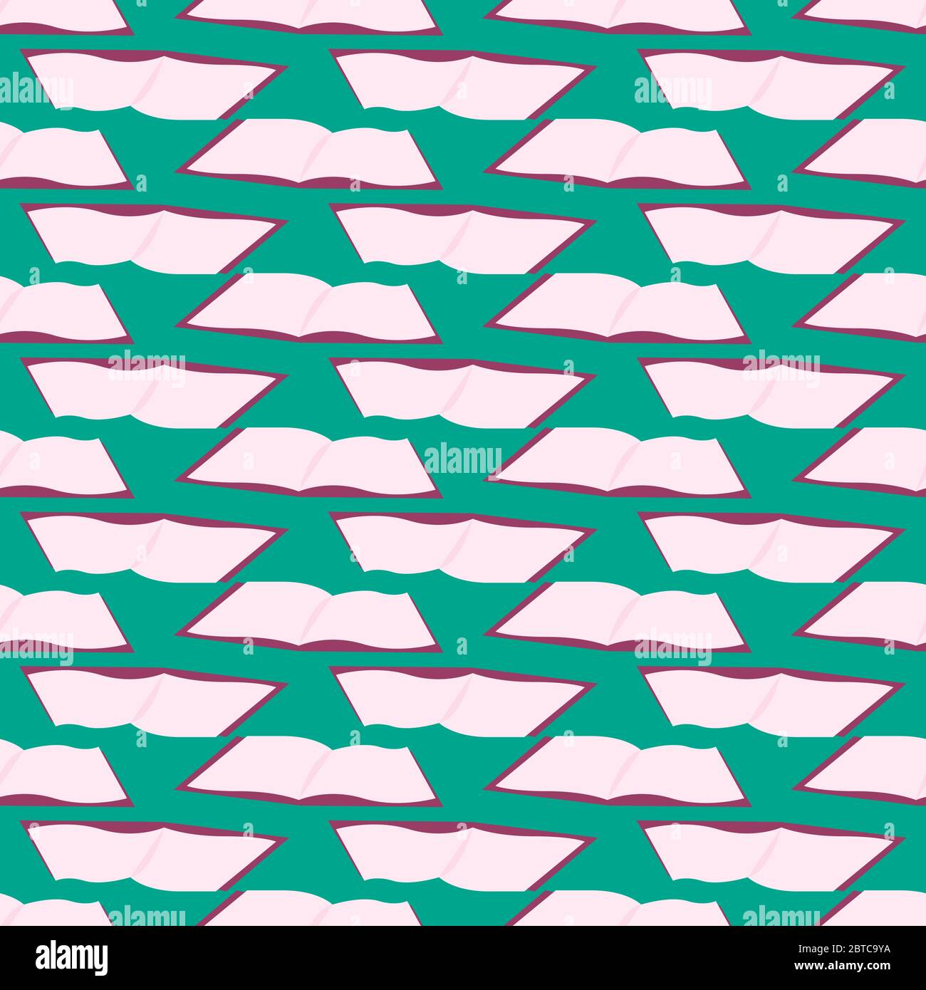 Open book pattern , illustration, vector on white background Stock ...