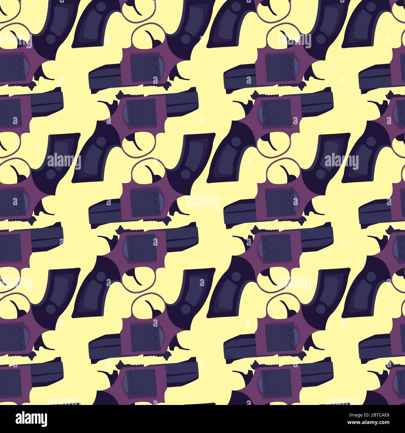 Gun pattern , illustration, vector on white background Stock Vector ...