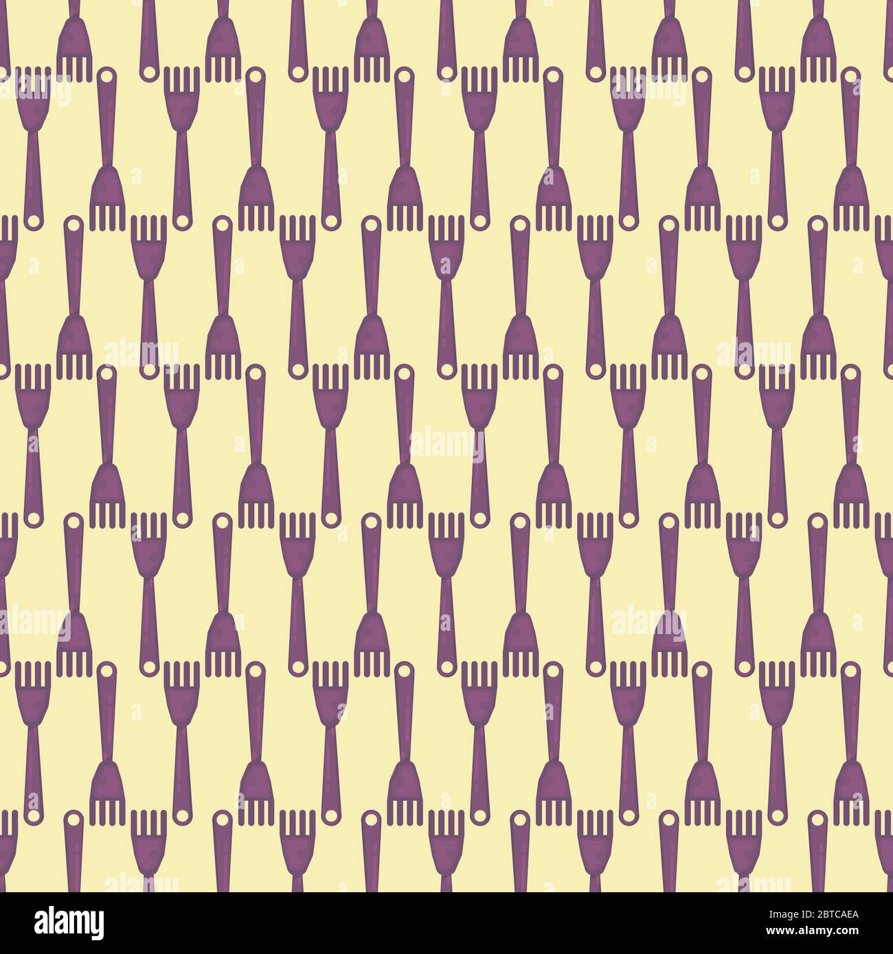 Cutlery seamless vector pattern hi-res stock photography and images - Alamy