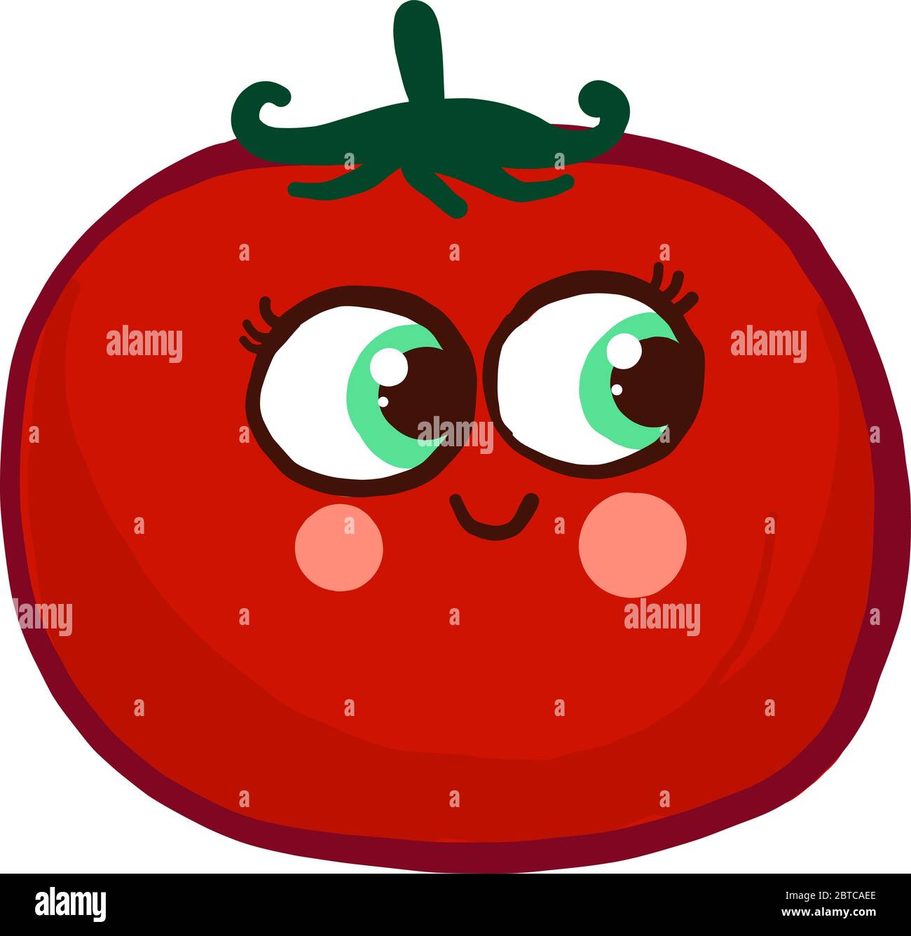 Happy vegetable smile tomato Stock Vector Images - Alamy
