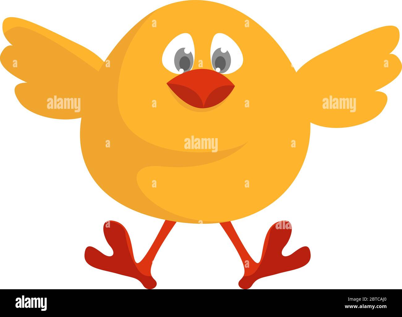 Flying chicken isolated Stock Vector Images - Alamy