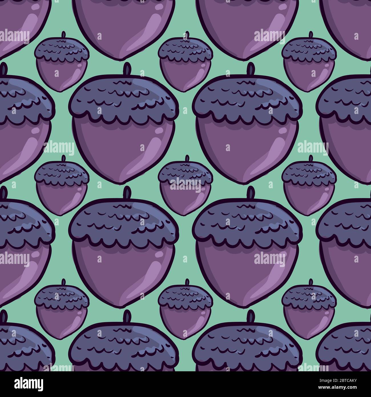 Hazelnut pattern , illustration, vector on white background Stock ...